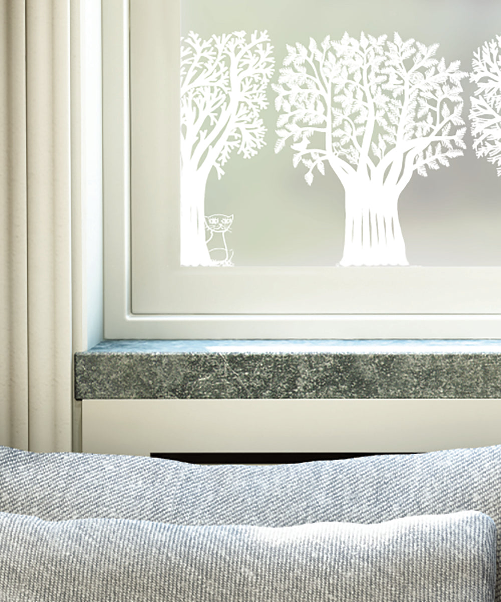 Forest of Trees Decorative Frosted Window Film | Charlene Mullen ...