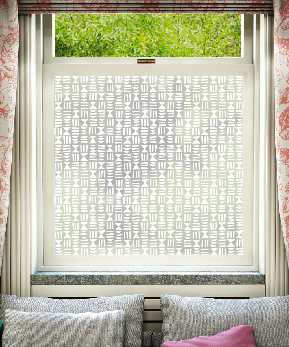 Hieroglyph Decorative Frosted Window Film | MissPrint Designer Privacy ...