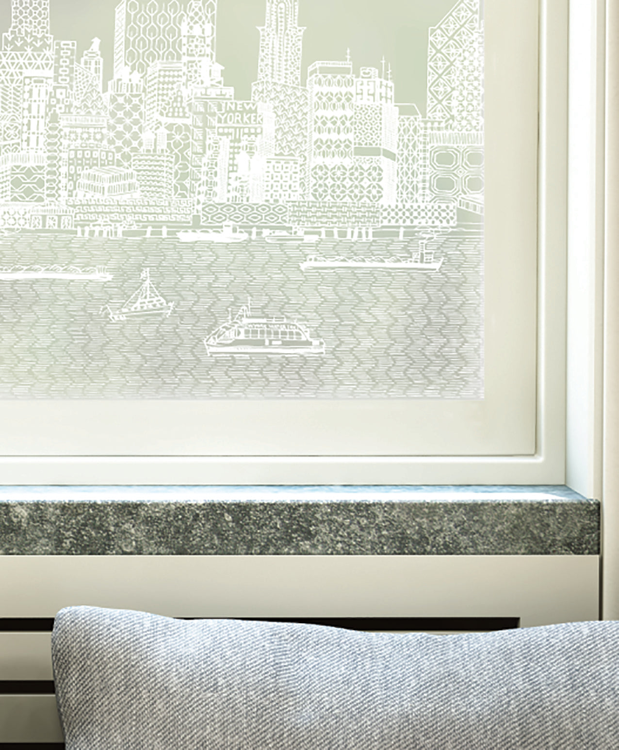 New York Decorative Frosted Window Film | Charlene Mullen Designer ...