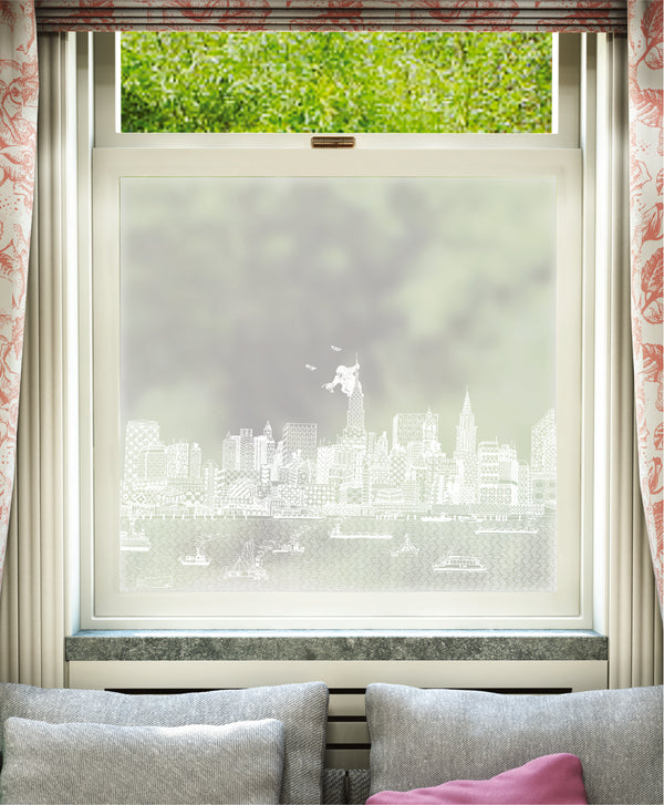 New York Decorative Frosted Window Film | Charlene Mullen Designer ...
