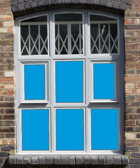Blue Window Film - Ocean Blue window Film Solid Colour