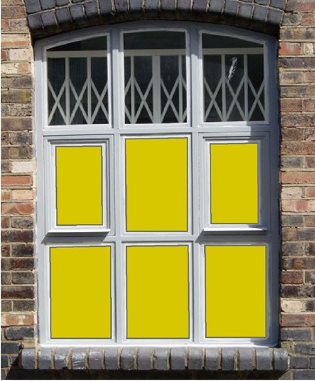 Gold Window Film - Gold Solid Colour Window Film 4291