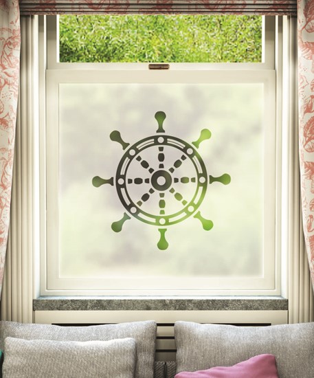 Nautical Patterned Window Film | Frosted Film for Glass | FB084