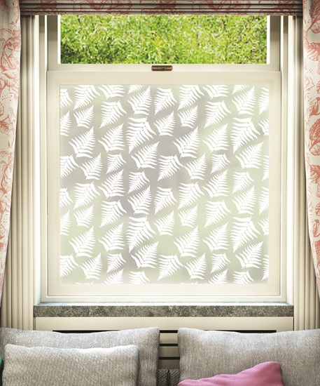 Farne Window Film White Print on Frost Design - Buy Online