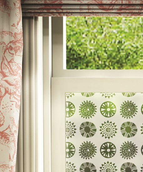 Solstice Window Film White Printed Design - Mini Moderns