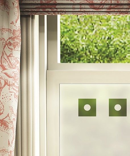Geometric Pattern Window Film Cut Out Design | Stylish Frost FB045
