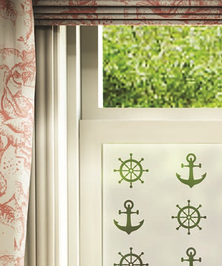 Nautical Patterned Designer Window Film | FB083