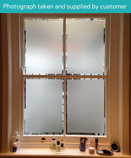 Frosted Window Film Cut to Size | Plain Frostbrite Cut to Size