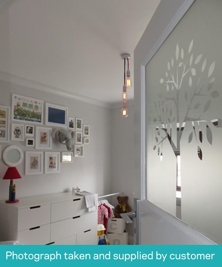 Tree Pattern cut out of Frosted Film | Design FB068 | Window Film