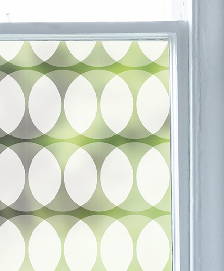 Double Ellipse Design Frosted Window Film by Lindsey Lang