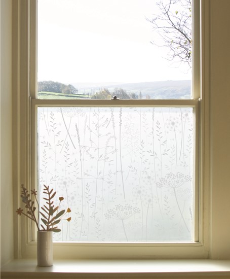 Paper Meadow Window Film Design by Hannah Nunn