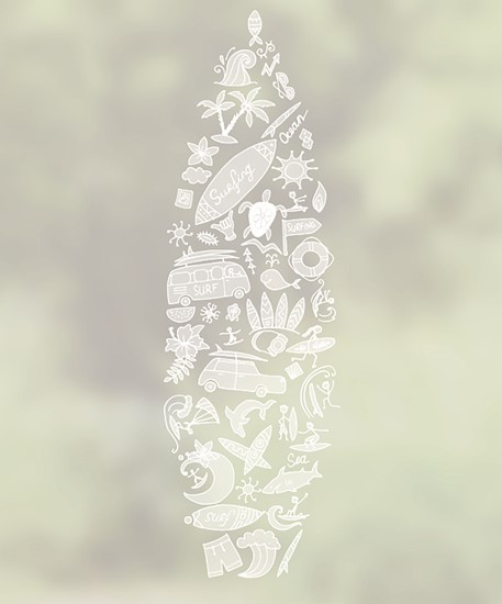 Surfboard | Tropical Window Film Design