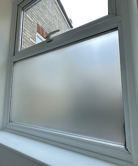 Plain Frostbrite® Privacy Frosted Window Film on a 30m Roll