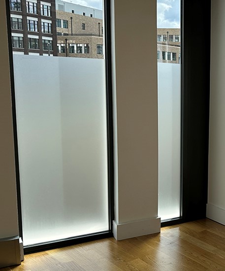 Plain Frostbrite Frosted Privacy Window Film on a Roll