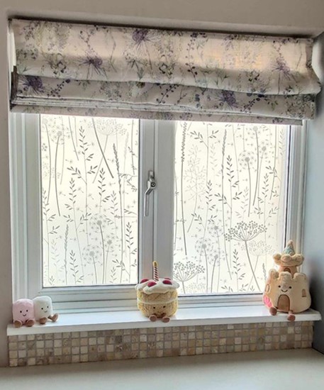Paper Meadow Window Film Design by Hannah Nunn
